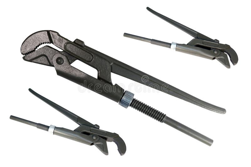 Chiave Stringitubo Regolabile Isolata Fotografia Stock - Immagine di ...