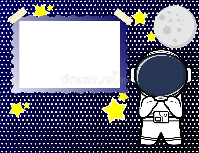 Chibi Astronaut Child Holding Space Helmet on Clean White Background ...