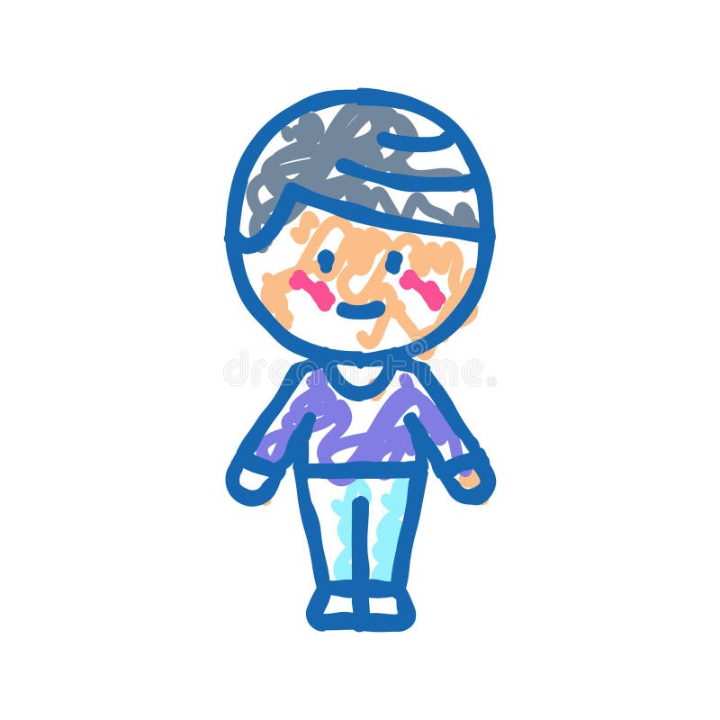 Chibi Character Boy Icon Doodle Illustration Stock Vector ...