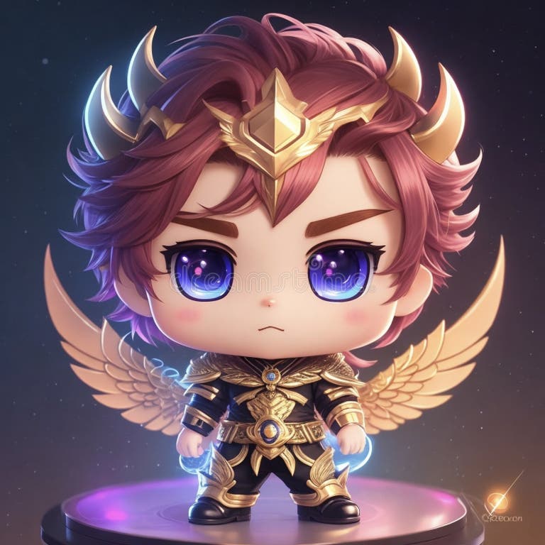 Chibi Delights: a Tiny Hyperrealistic Anime Adventure Stock ...