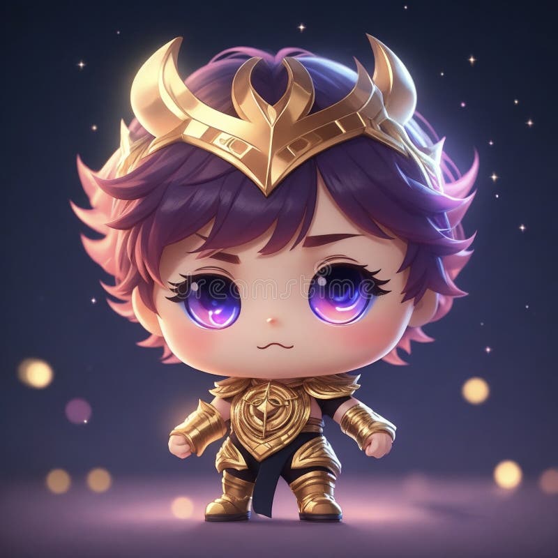 Chibi Delights: a Tiny Hyperrealistic Anime Adventure Stock ...