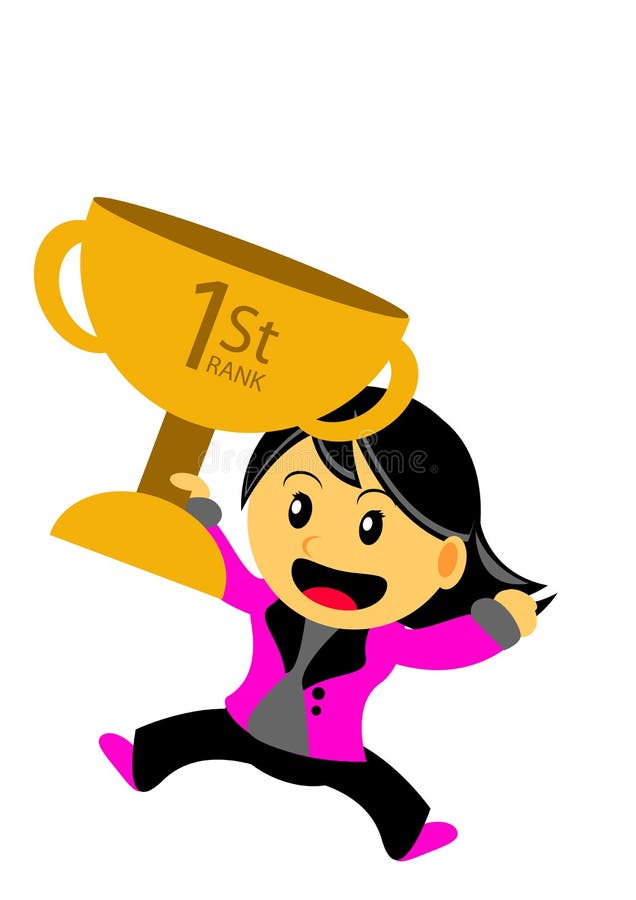 Chibi Woman Cartoon Character Stock Illustration - Illustration of gold ...