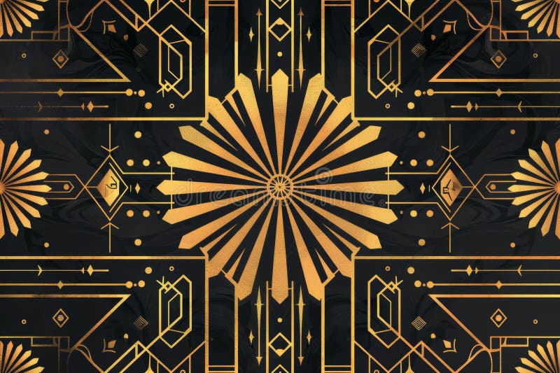 Chic Art Deco Border Design Perfect for Invitations or Social Media ...