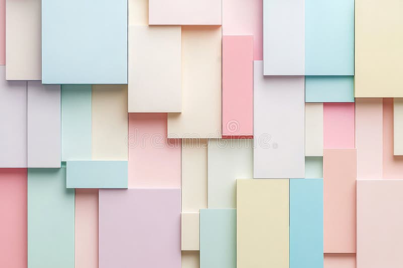 A Chic Background with an Array of Light Color Blocks in Various Pastel ...