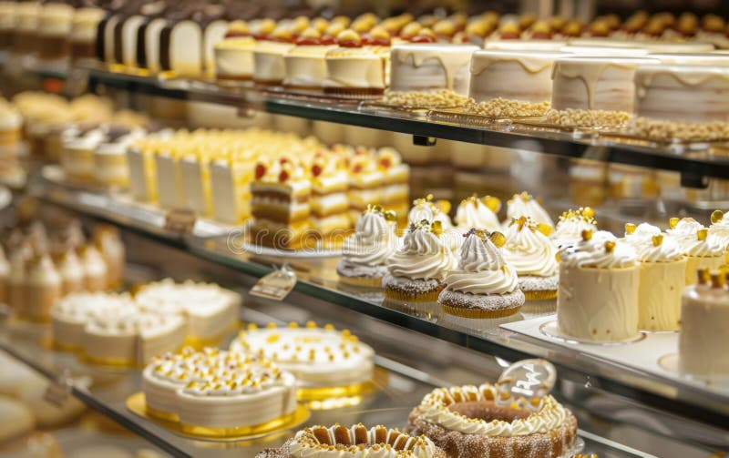 A Chic Bakery Offers a Sumptuous Spread of Desserts, with Layered Cakes ...