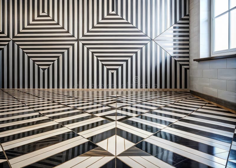 Chic Black and White CrossStripe Ceramic Tile Design Modern Geometric ...