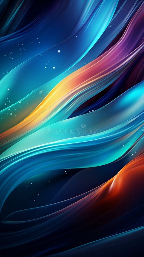 Chic Blue Accent Curve Frame Template Infuses Designs with Contemporary ...