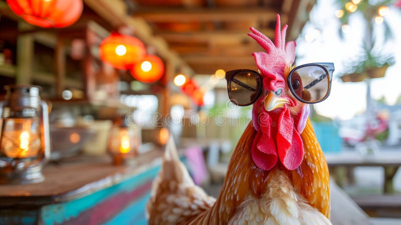 Chic chicken in a stock image. Image of generated, expression - 316400391