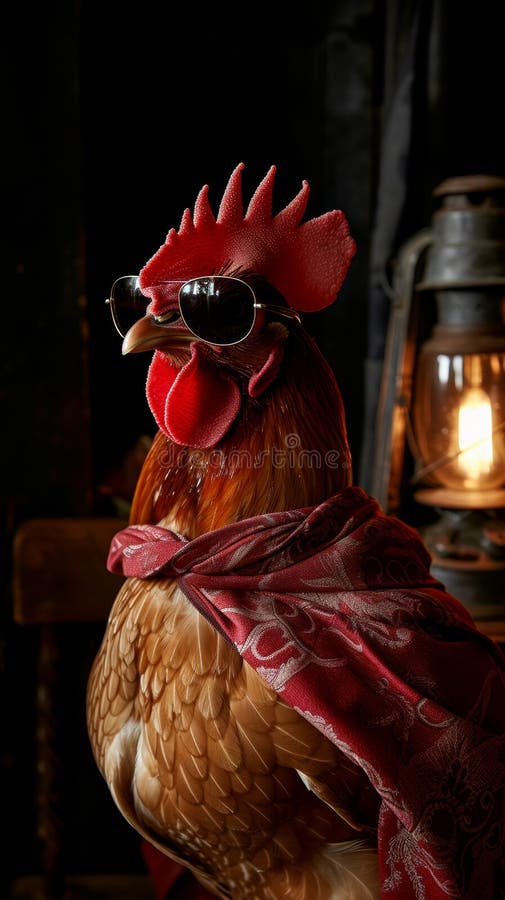 Chic chicken in a stock photo. Image of fashion, originality - 316324664