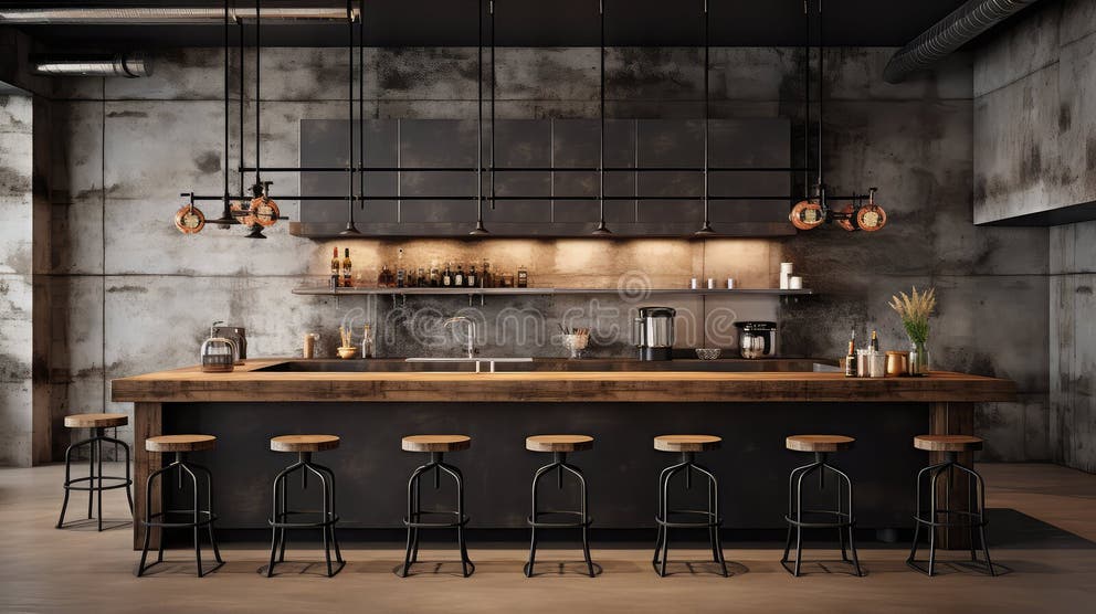 Chic dark countertop stock illustration. Illustration of chic - 375605519