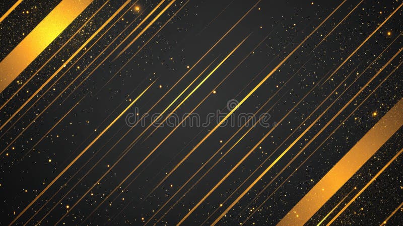 A Chic Design with a Diagonal Gold Stripe and Sparkling Elements on a ...
