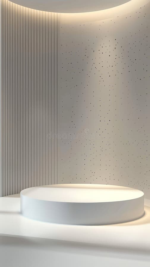 Chic Display Stage Design Featuring a Clean and Simple Background Stock ...