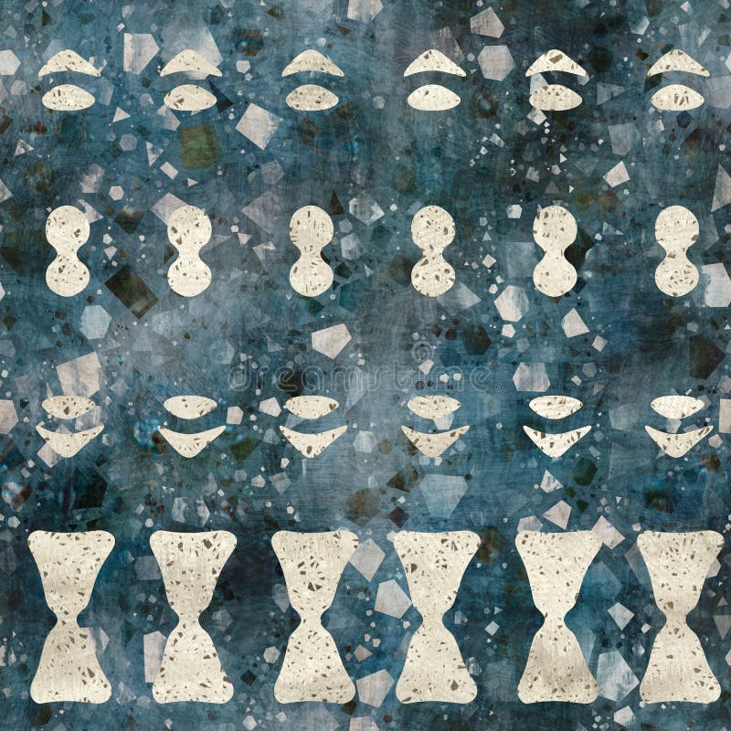 Chic Formal Grungy Abstract Texture Seamless Pattern Stock Illustration ...