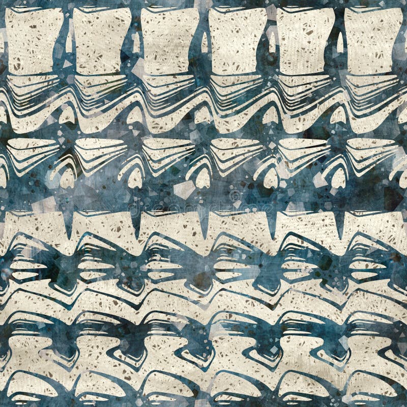 Chic Formal Grungy Abstract Texture Seamless Pattern Stock Illustration ...