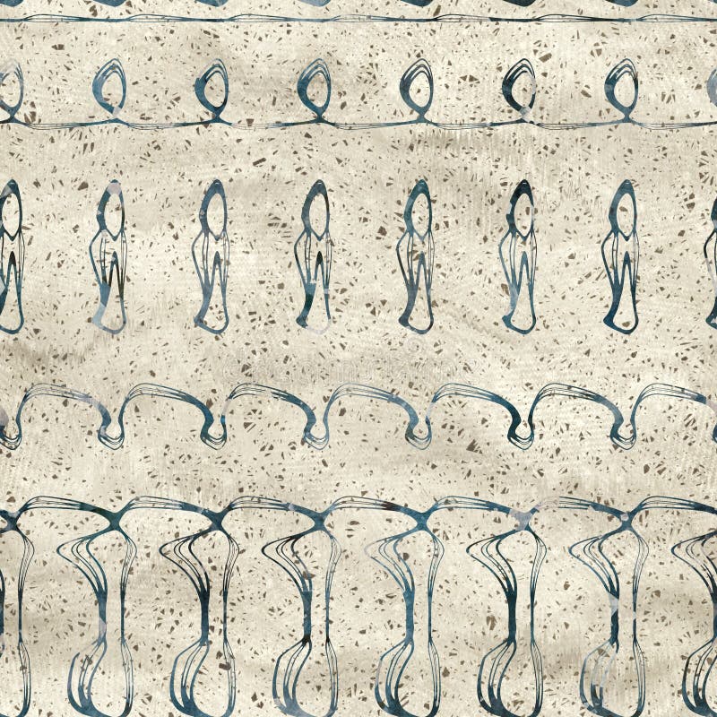 Chic Formal Grungy Abstract Texture Seamless Pattern Stock Illustration ...