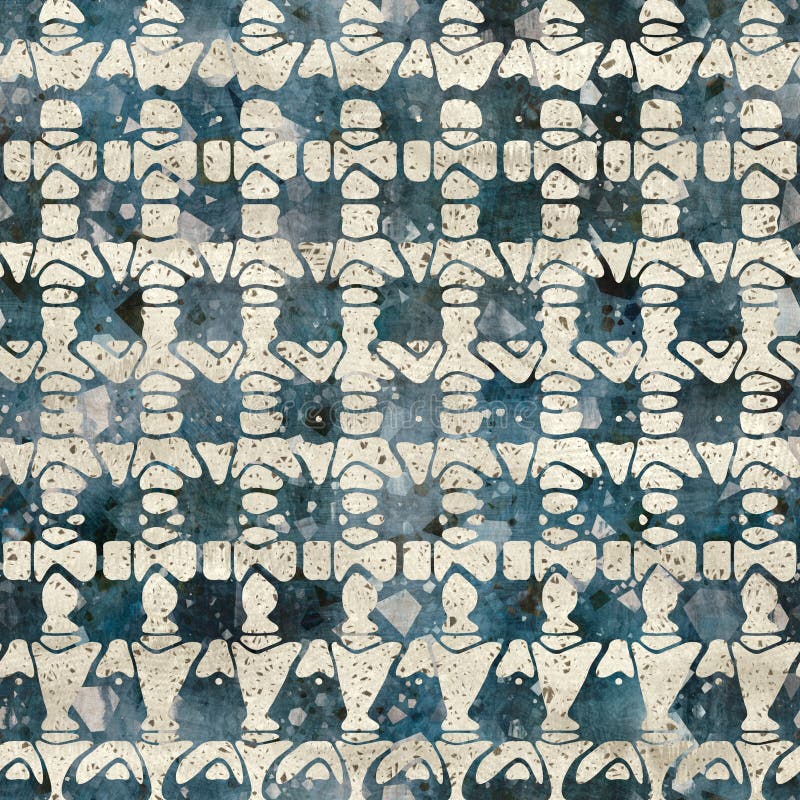 Chic Formal Grungy Abstract Texture Seamless Pattern Stock Illustration ...