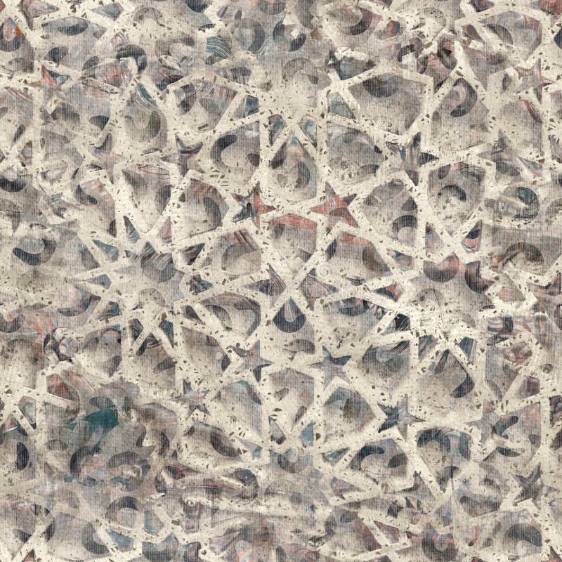 Chic Formal Grungy Geo Texture Seamless Pattern Stock Illustration ...