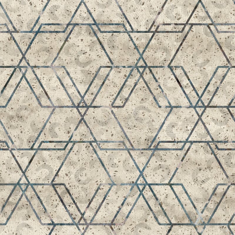 Chic Formal Grungy Geo Texture Seamless Pattern Stock Illustration ...