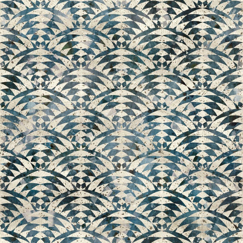 Chic Formal Grungy Geo Texture Seamless Pattern Stock Illustration ...