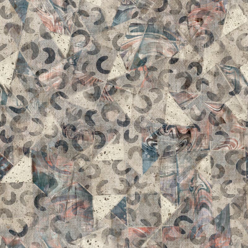 Chic Formal Grungy Geo Texture Seamless Pattern Stock Image - Image of ...