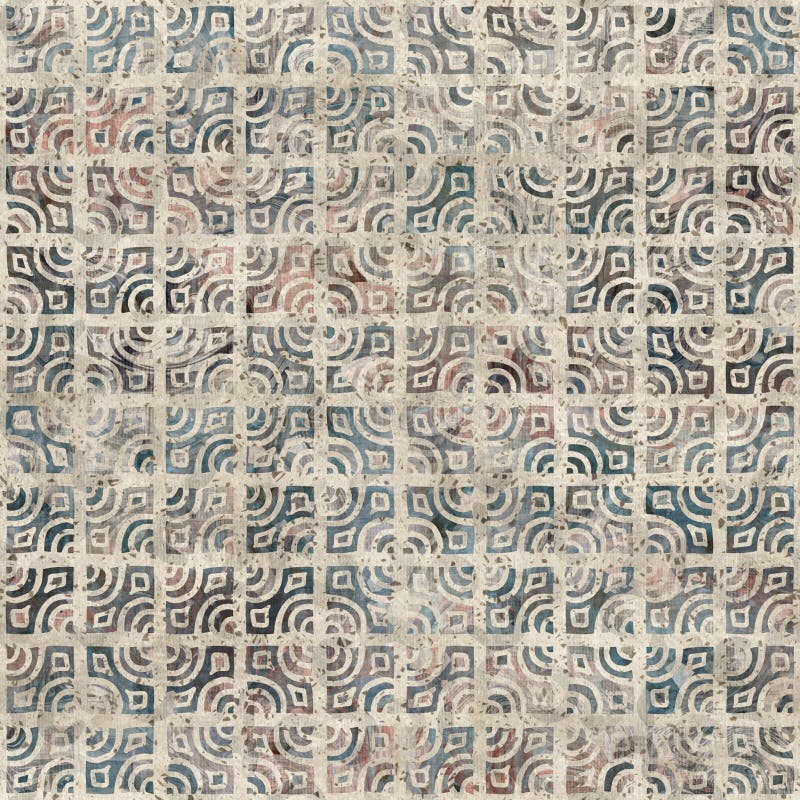 Chic Formal Grungy Geo Texture Seamless Pattern Stock Illustration ...