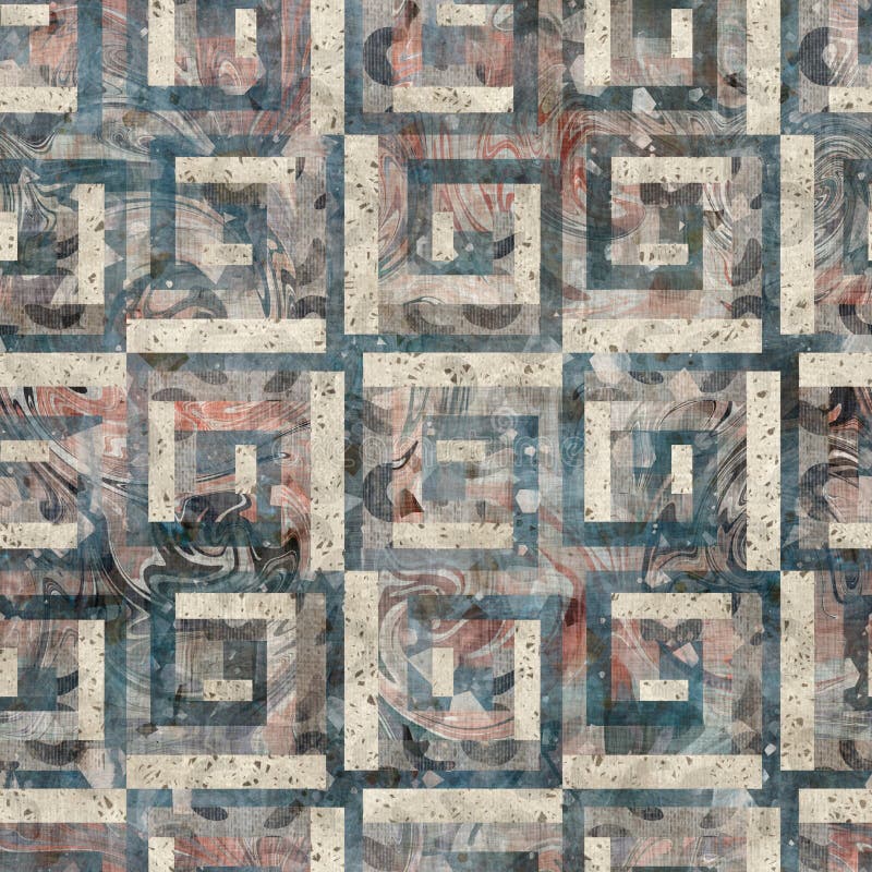 Chic Formal Grungy Geo Texture Seamless Pattern Stock Image - Image of ...