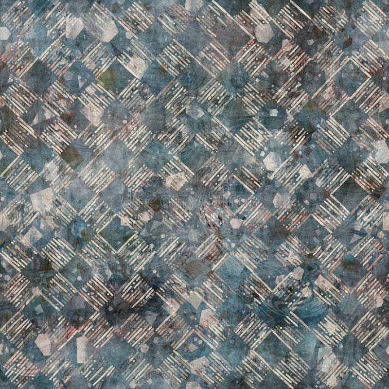 Chic Formal Grungy Geo Texture Seamless Pattern Stock Image - Image of ...