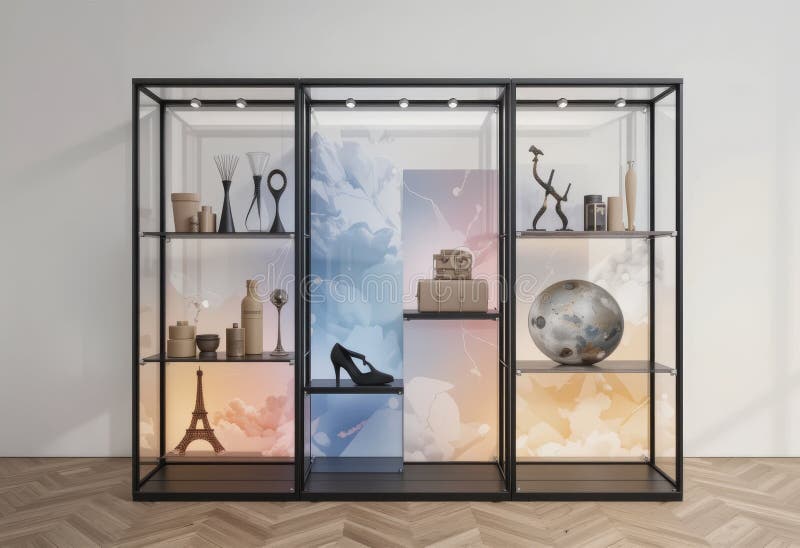 Chic Gradient Black Stand Designed for Showcasing Products or Art ...