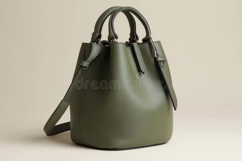 Stylish Green Handbag on a Light Background Showcasing Modern Design ...