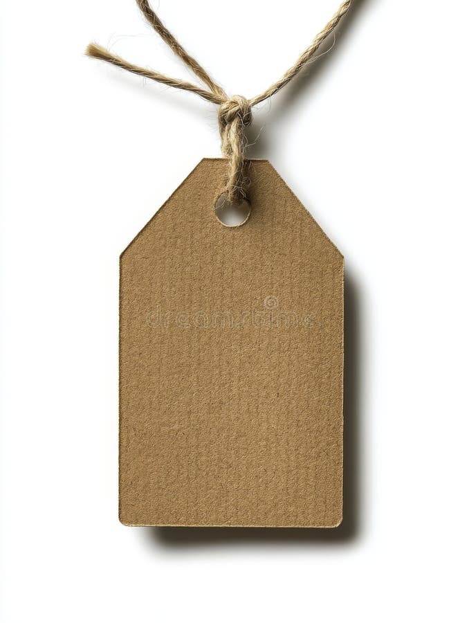 A Chic Hanging Tag Mockup with a Blank Tag on a Neutral Backdrop ...