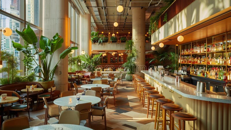 Chic Hotel Restaurant Features Botanical Decor and Seasonal Dishes ...