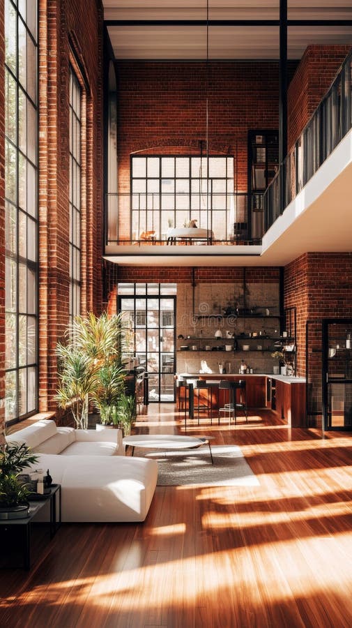 A Chic Industrial Loft with Lofty Ceilings, Oversized Windows, and ...