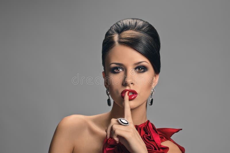 Young lady stock photo. Image of glamour, model, hair - 23473084