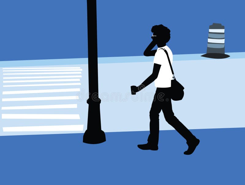 Silhouette Man Holding Phone Vector Stock Illustrations 542