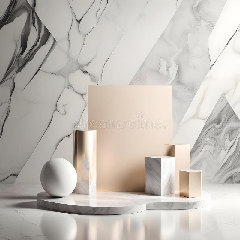Chic Marble Backdrop with a Minimalist Product Presentation Stock ...