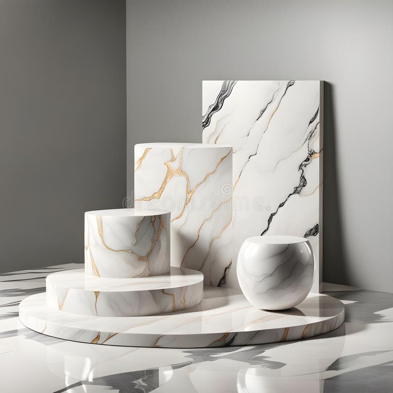 Chic Marble Backdrop with a Minimalist Product Presentation Stock ...