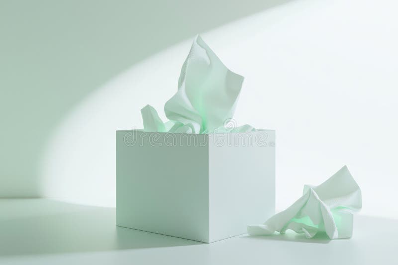 A Chic Minimalist Tissue Box Featuring Soft Tissues Perfect for a ...