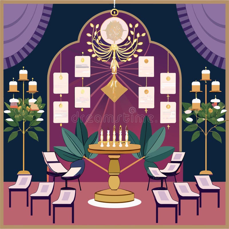 A Chic and Modern Seating Chart Layout for a Luxurious Wedding Ceremony ...