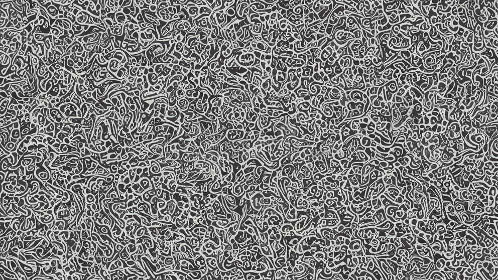 Chic Monochrome Abstract 1990s Texture Pattern Stock Vector ...