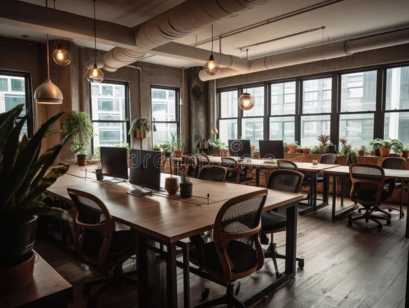 Communal Desks Stock Illustrations – 4 Communal Desks Stock ...