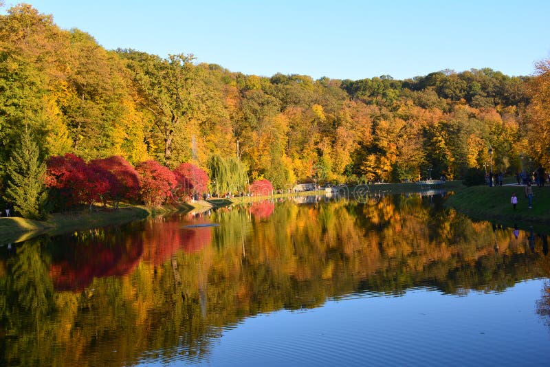 Chic Park in Kiev in Summer Weather Editorial Stock Photo - Image of ...