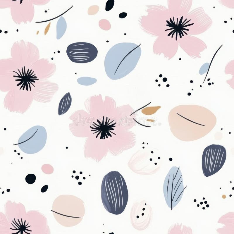 Chic Pastel Floral and Geometric Patterns for Modern Design Backgrounds ...