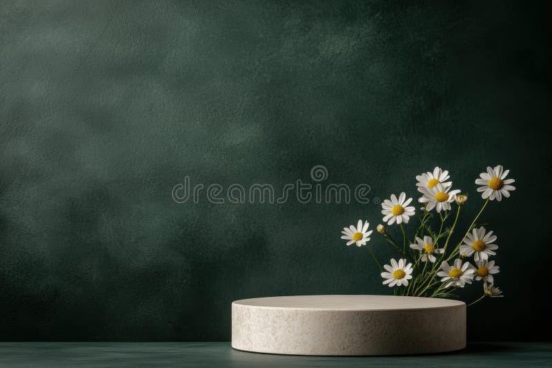 Spring-inspired Product Display, a Chic Podium Adorned with a Variety ...