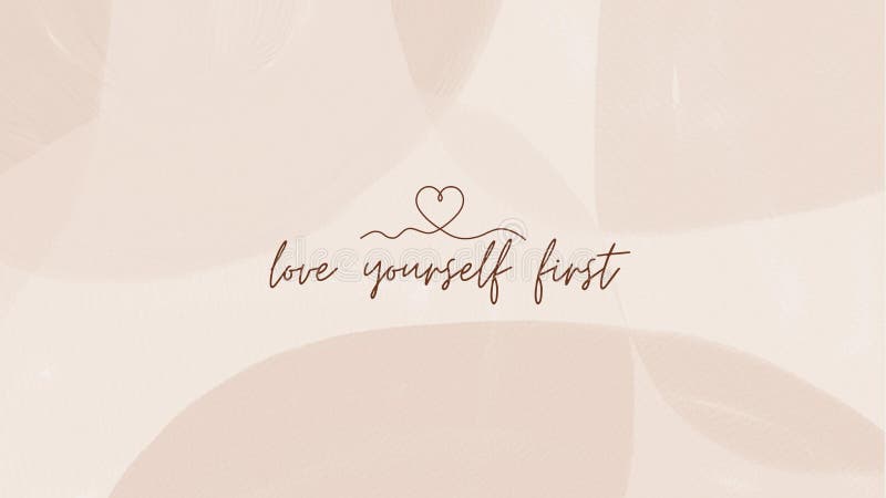 Chic Simple Quote Desktop Wallpaper Stock Illustration - Illustration ...