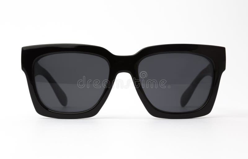 Black Frame Glasses Isolated on White Background Stock Photo - Image of ...