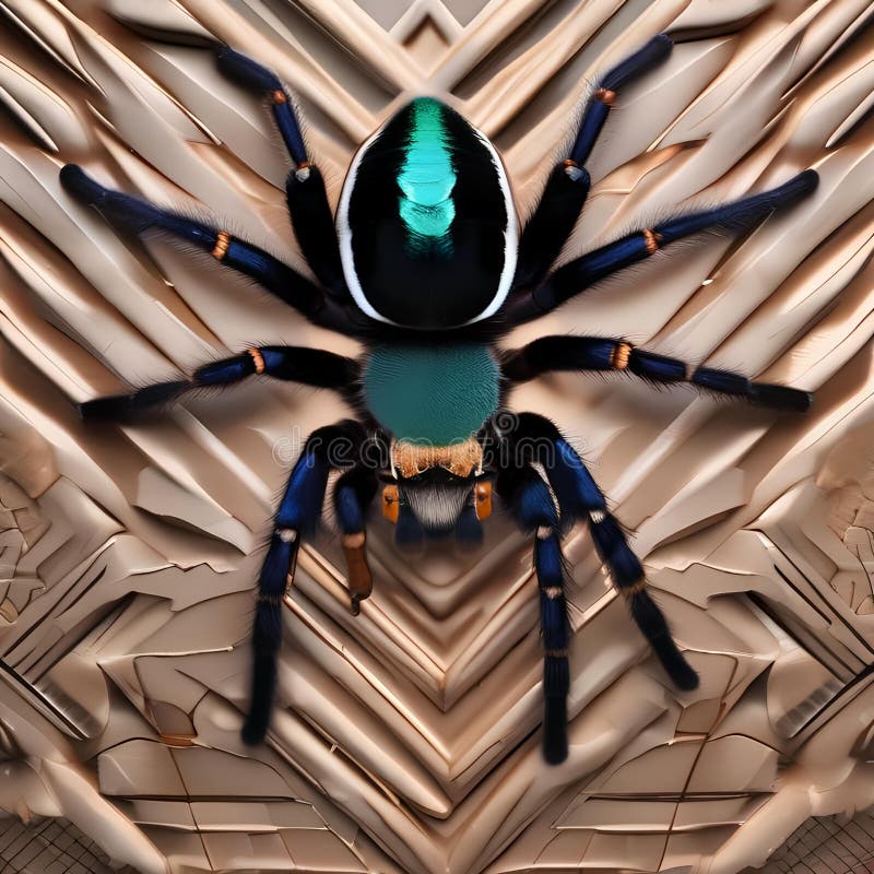 A Chic Tarantula in a Stylish Ensemble, Posing for a Portrait with ...