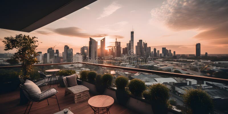 Chic and Trendy Rooftop Bar with Stunning Views of the Ci Three ...