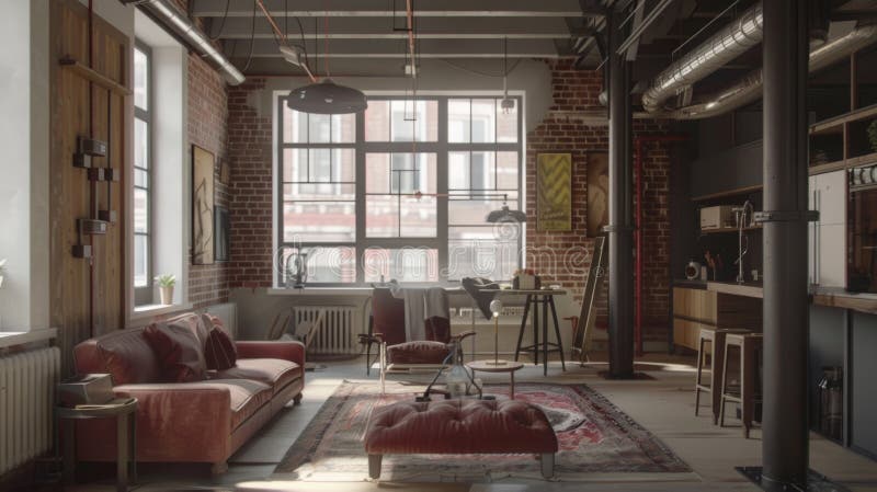 Chic Urban Loft that Seamlessly Combines Rustic Charm with Modern ...