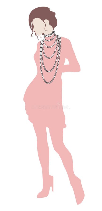 Chic Woman Logo Template from Back in Hat Stock Vector - Illustration ...