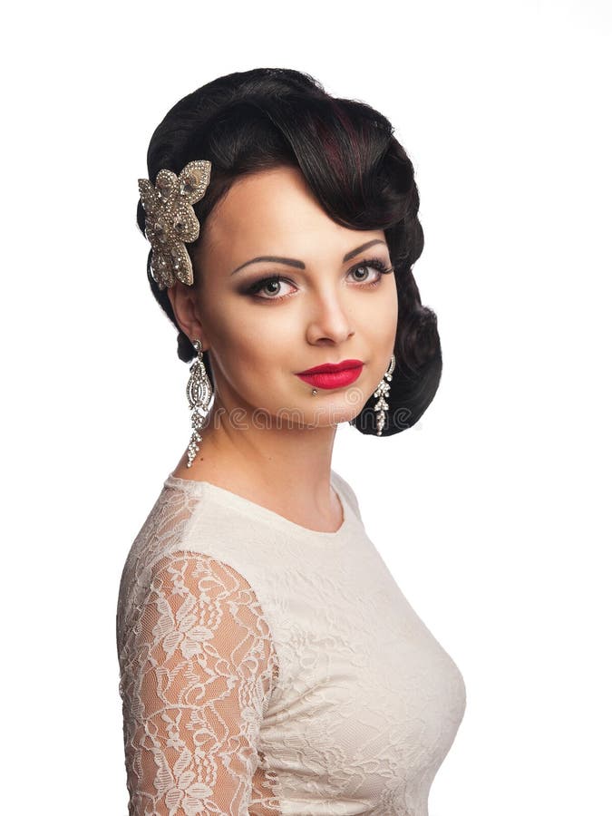 Chica Joven Hermosa En La Imagen De La Novia Foto De Archivo Imagen De Maquillaje Novia 67033590